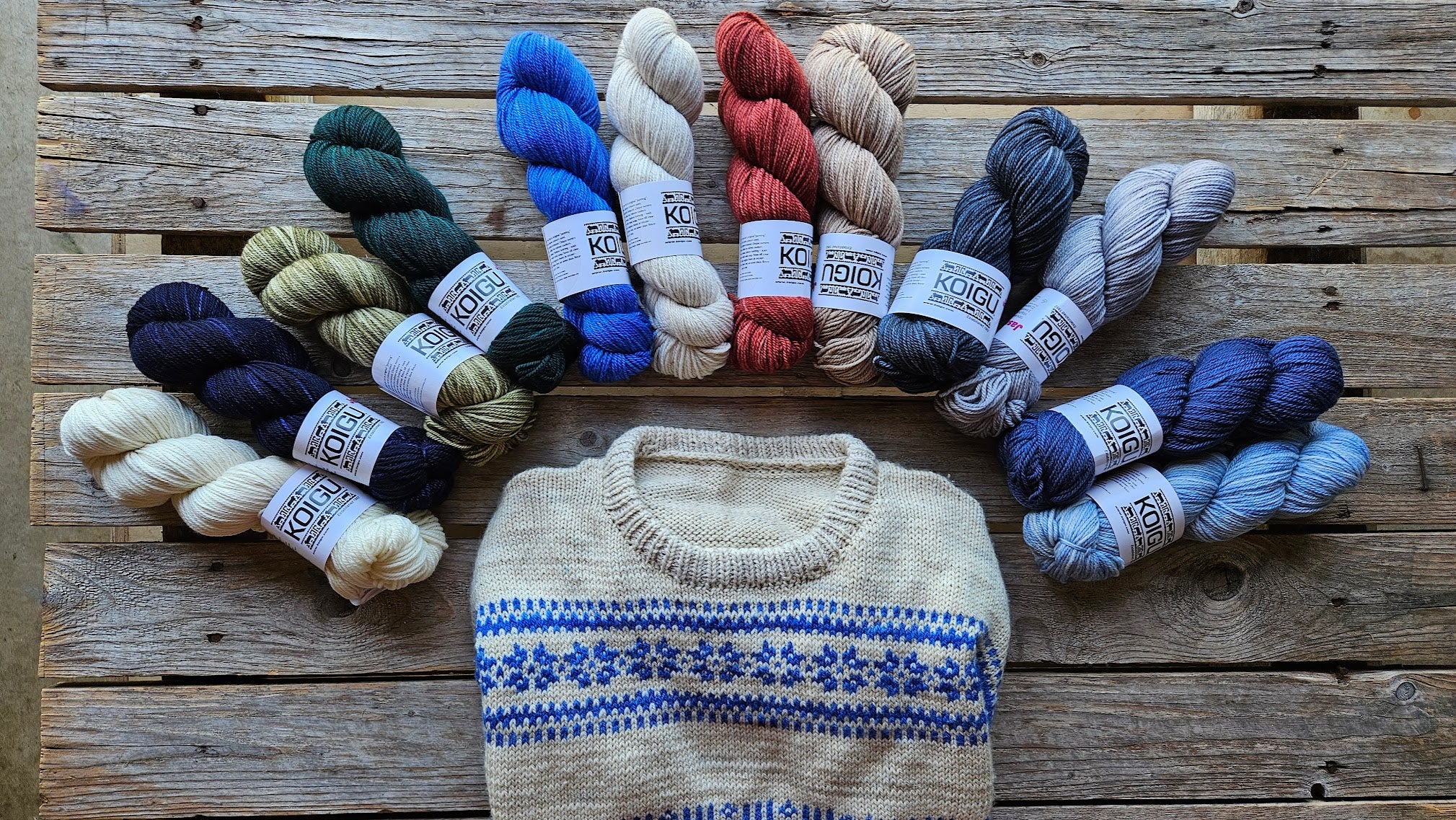 Porcelain Sweater Kit – Koigu Canada Studio